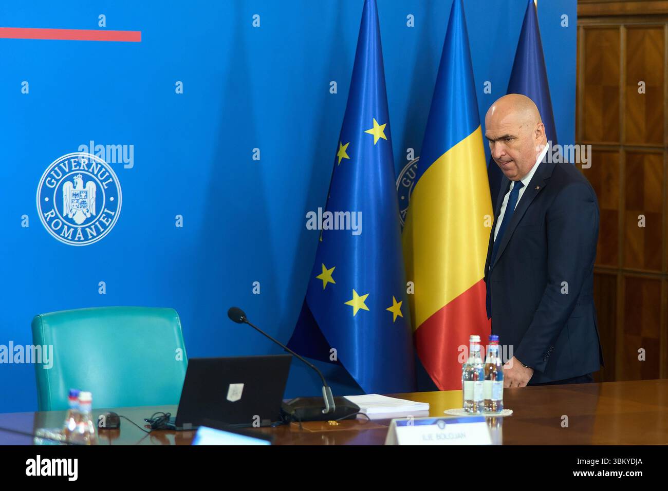 Bucharest, Romania. 23rd Jun, 2025: Ilie Bolojan, the Prime Minister of ...