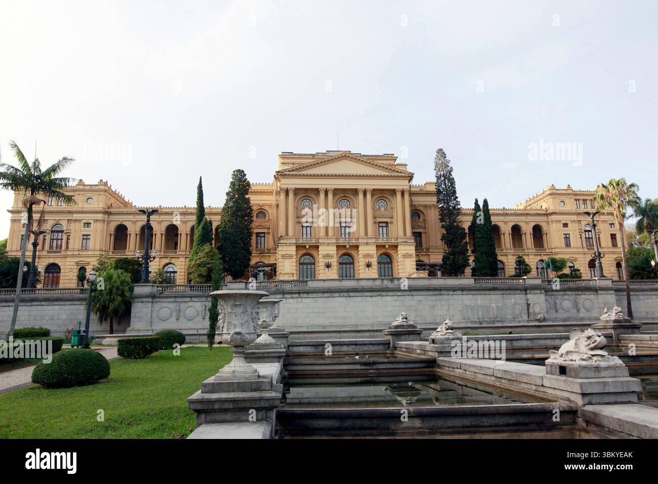Facade of The Museu Paulista of the University of São Paulo or Museu of ...