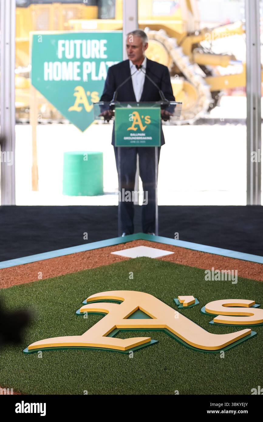 Las Vegas, NV, USA. 23rd June, 2025. MLB Commissioner Rob Manfred ...
