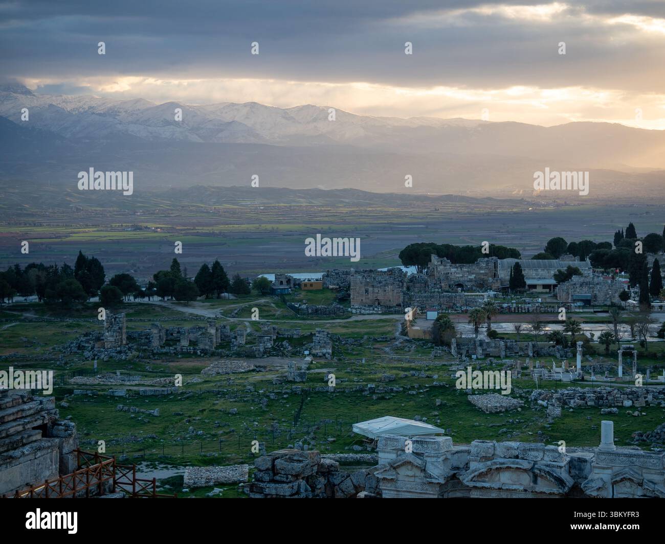 Aerial view hierapolis ancient ruins hi-res stock photography and ...