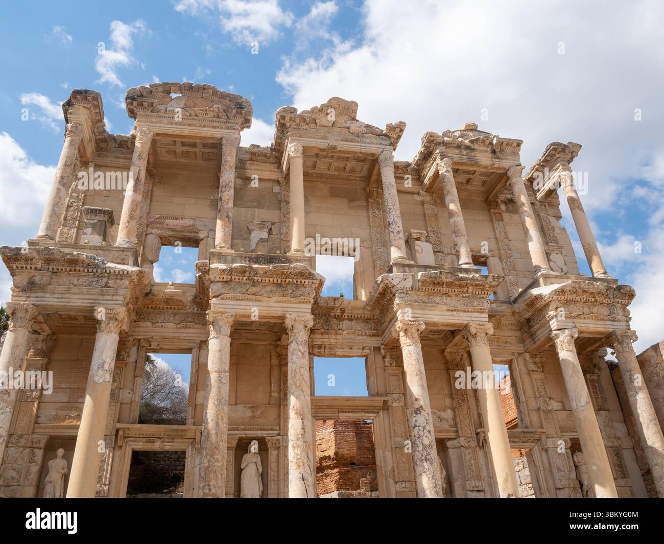 The Library of Celsus in Ephesus, Turkey, stands as a testament to ...