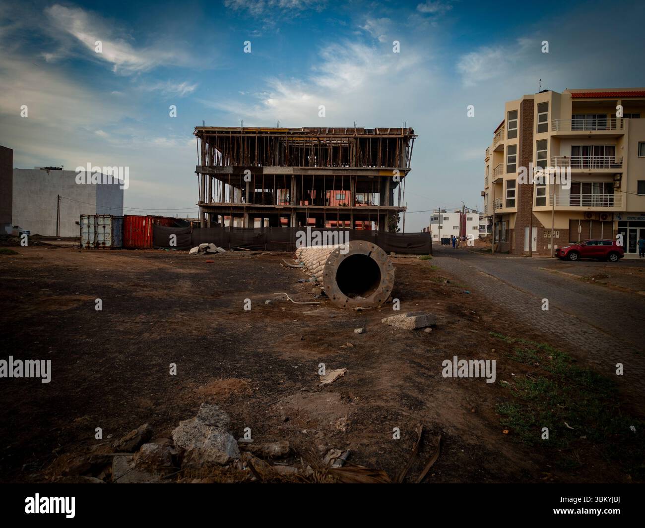 Cape Verde Building Site Stock Photo - Alamy