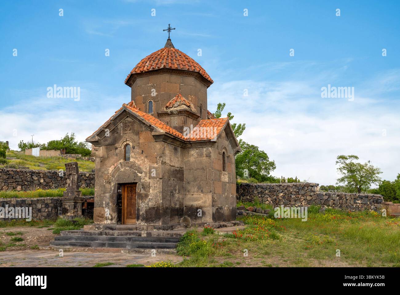 The 7th-century Karmravor Church in Ashtarak, known as 'reddish' for ...