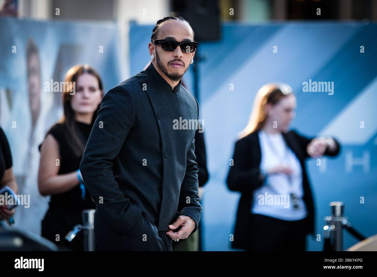 London, UK. 23rd June, 2025. Sir Lewis Hamilton seen at the European ...