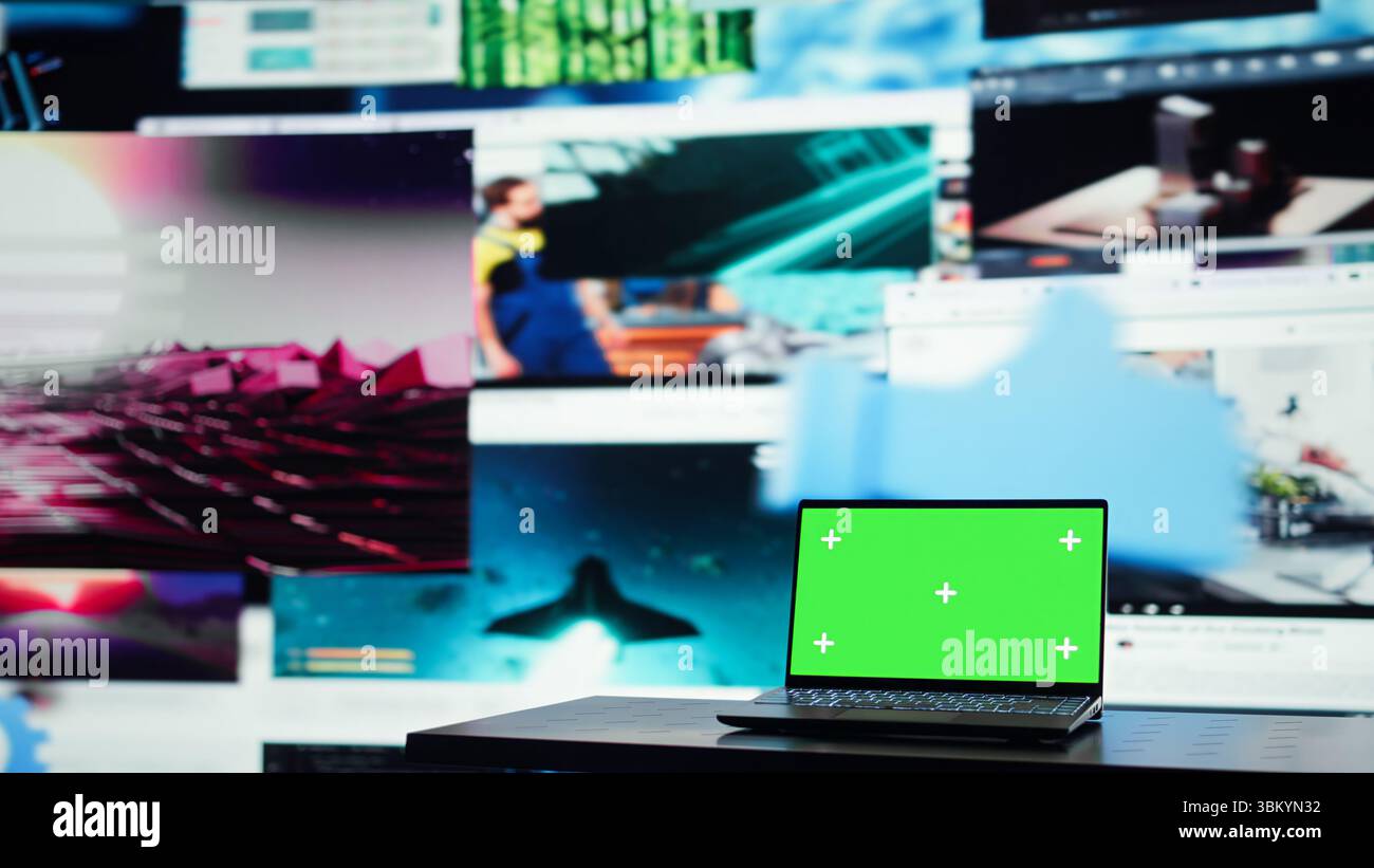 Displaying virtual dashboard showing hi-res stock photography and ...