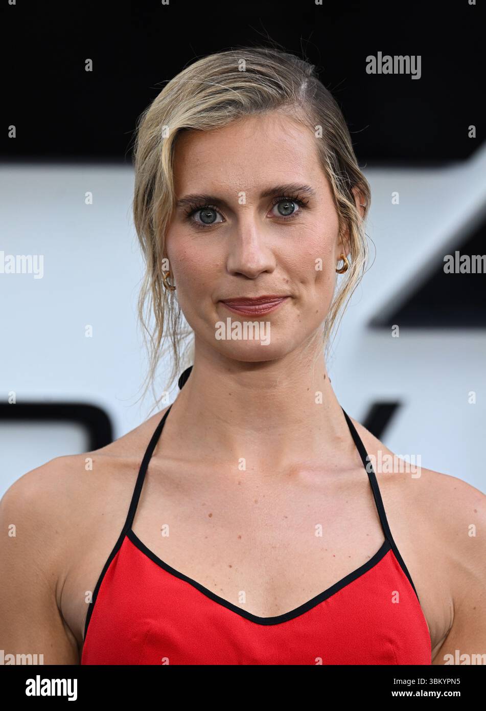 London, UK. June 23rd, 2025. Callie Cooke arriving at the F1 The Movie European Premiere ...