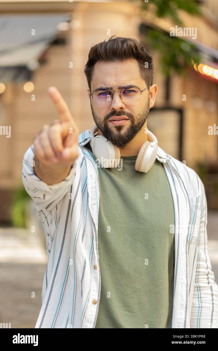 Casual young man reacting failure hi-res stock photography and images ...