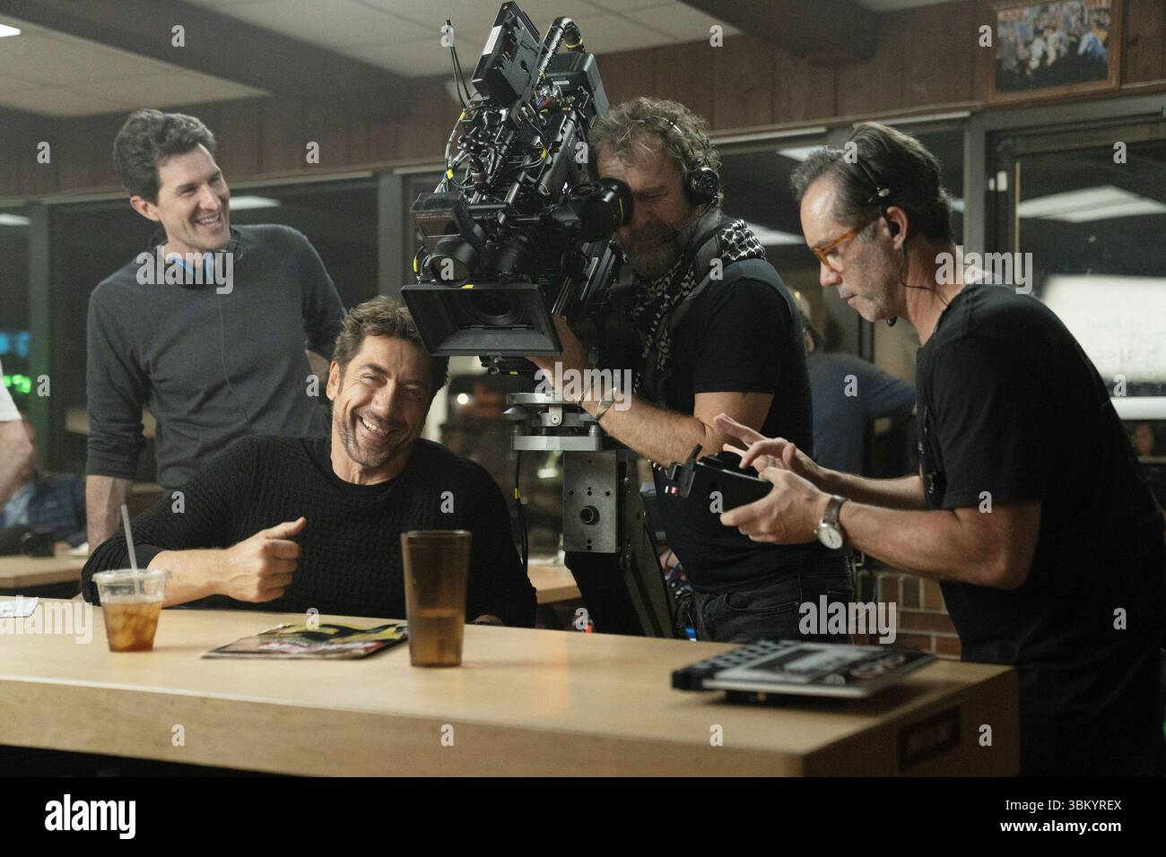 F1: THE MOVIE, (aka F1), director Joseph Kosinski (left), Javier Bardem ...