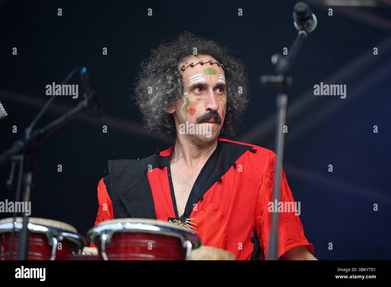 Croatia, Zagreb, 230625. Performance of the japanese group Mitsune on ...