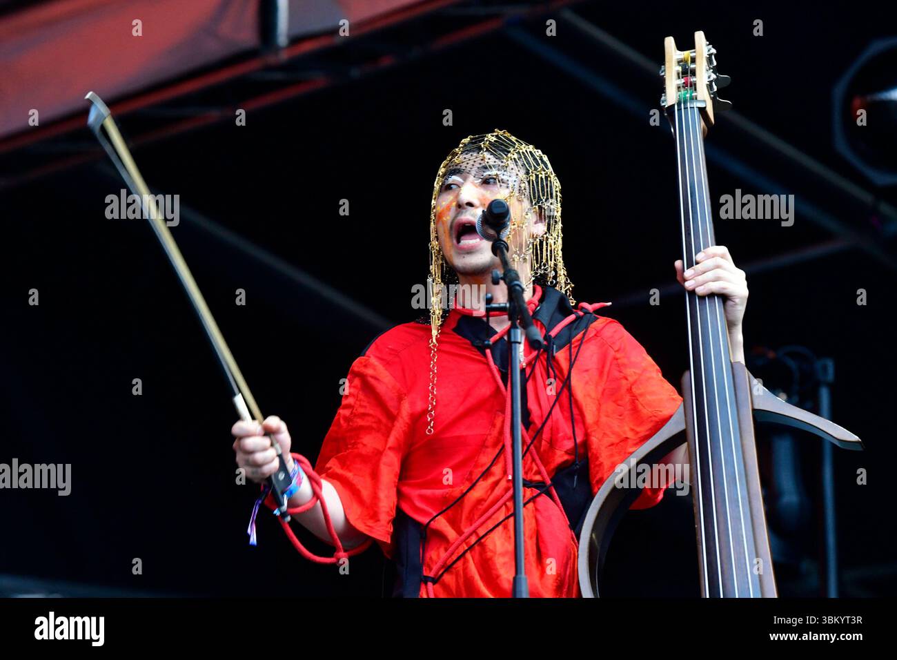 Croatia, Zagreb, 230625. Performance of the japanese band Mitsune on ...