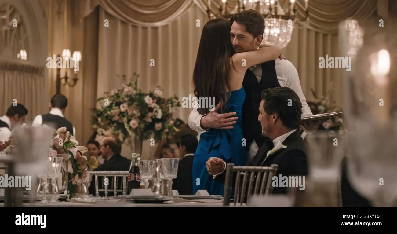 MATERIALISTS, from left: Dakota Johnson, Chris Evans, Pedro Pascal ...