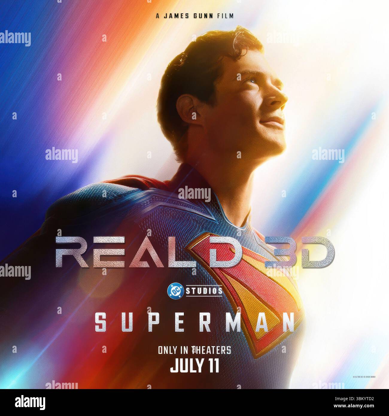 SUPERMAN, US RealD 3D poster, David Corenswet as Superman, 2025 ...