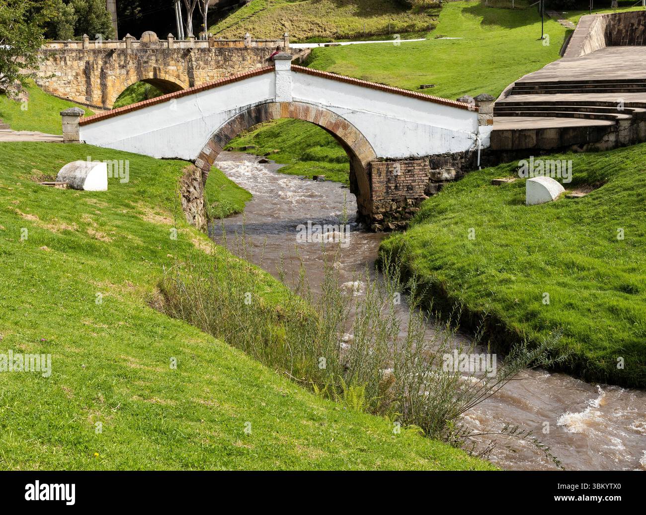 Tunja, Boyaca - Colombia. May 8, 2025. Historic bridge from the Battle ...