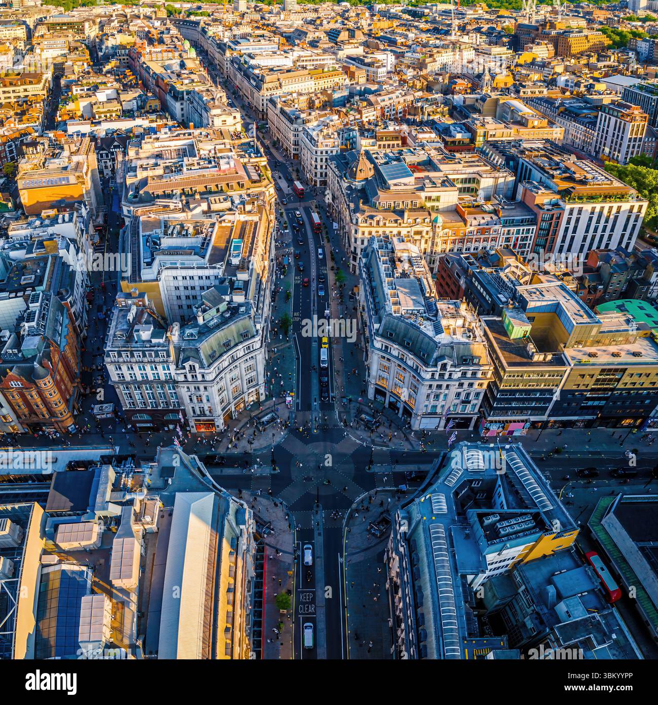 Regent street london historic aerial hi-res stock photography and ...