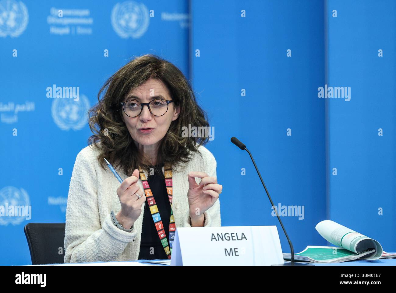 Vienna, Austria, Austria. 23rd June, 2025. ANGELA ME, Chief of UNODC ...