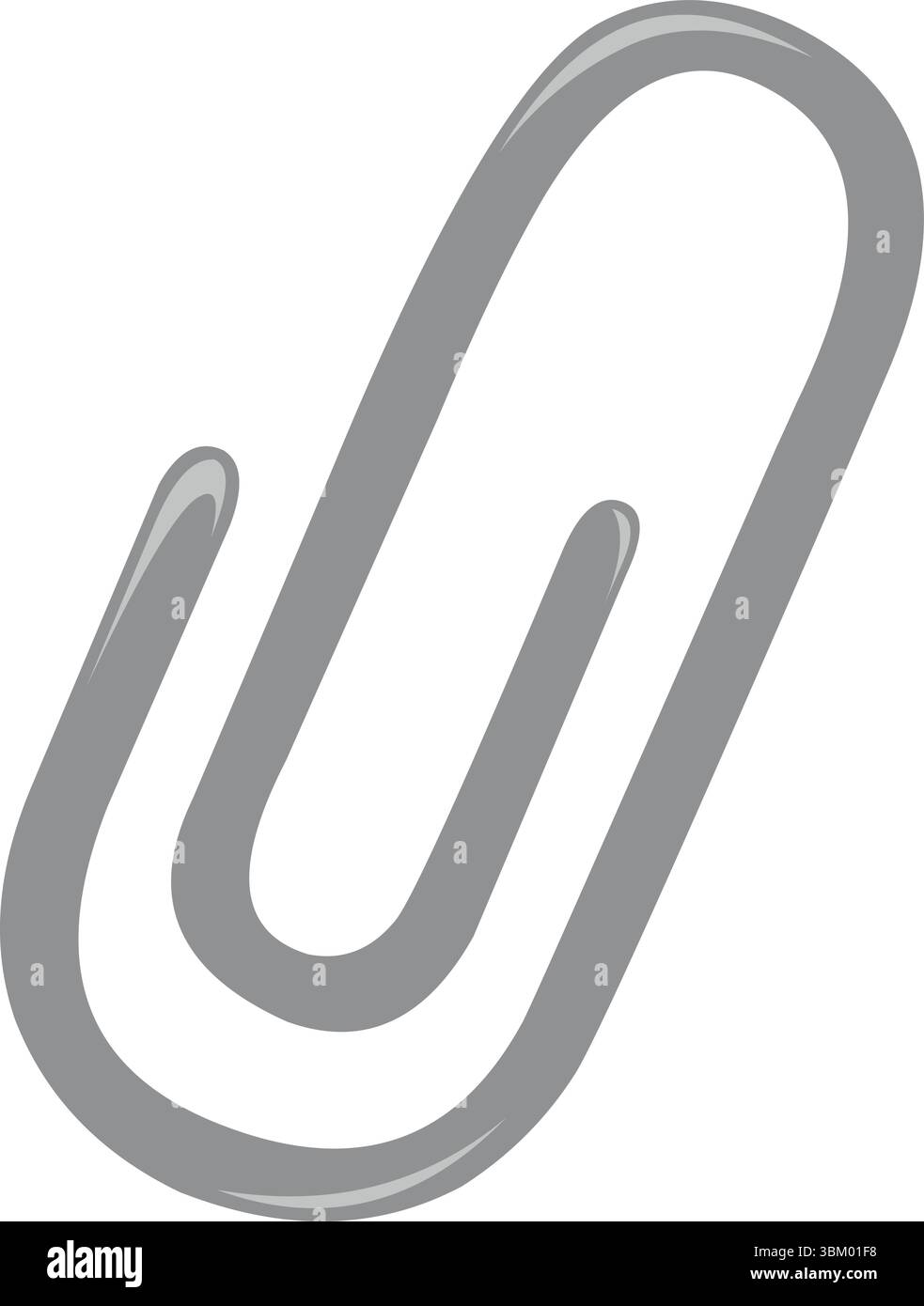 vector illustration icon attach clip paper Stock Vector Image & Art - Alamy