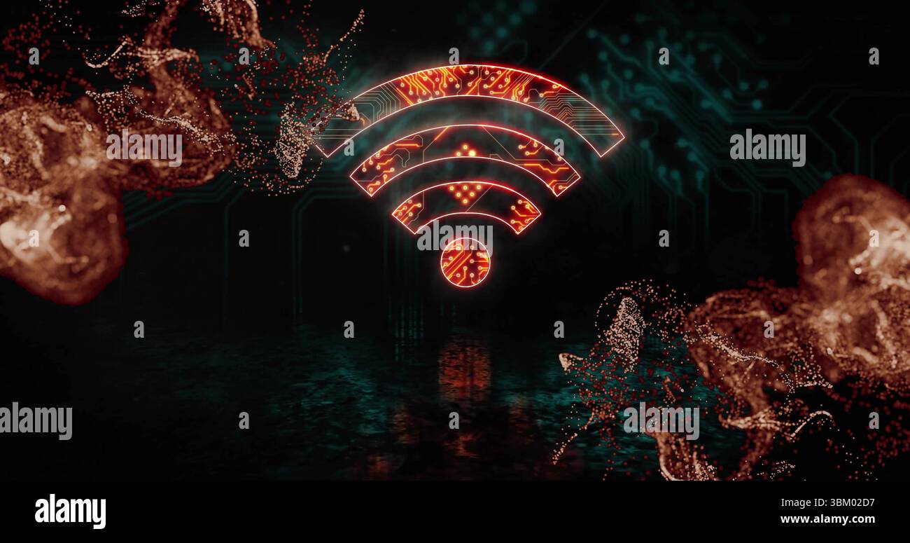 Digital particle clusters hi-res stock photography and images - Alamy