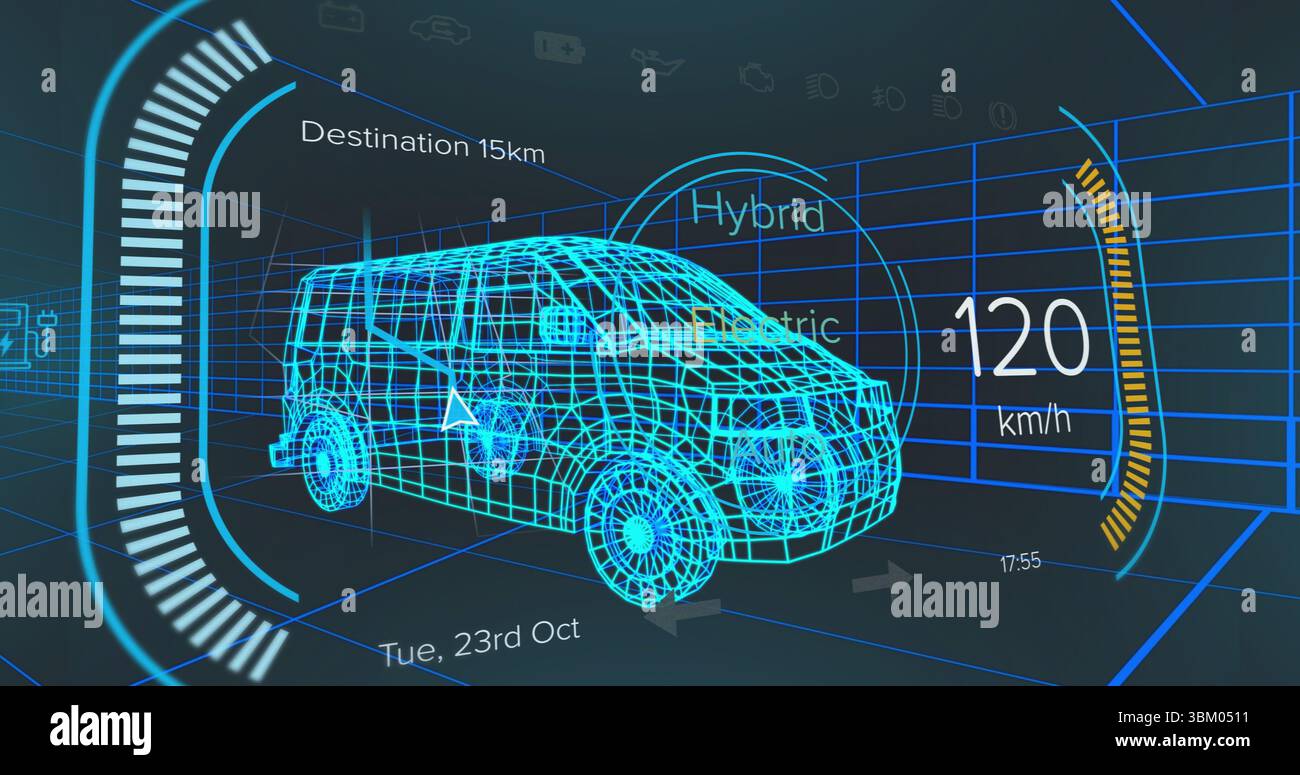 Digital dashboard on model hi-res stock photography and images - Alamy