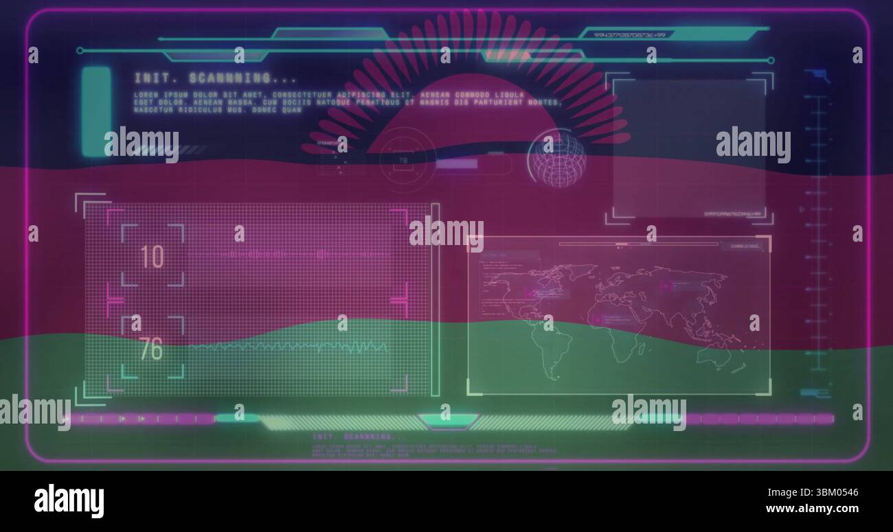 Scanning translucent world map hi-res stock photography and images - Alamy