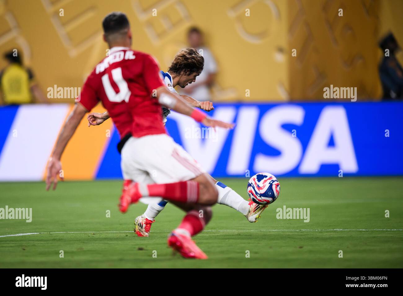New Jersey, USA. 23rd June, 2025. Brayan Caicedo of FC Porto scores a goal during the FIFA Club ...
