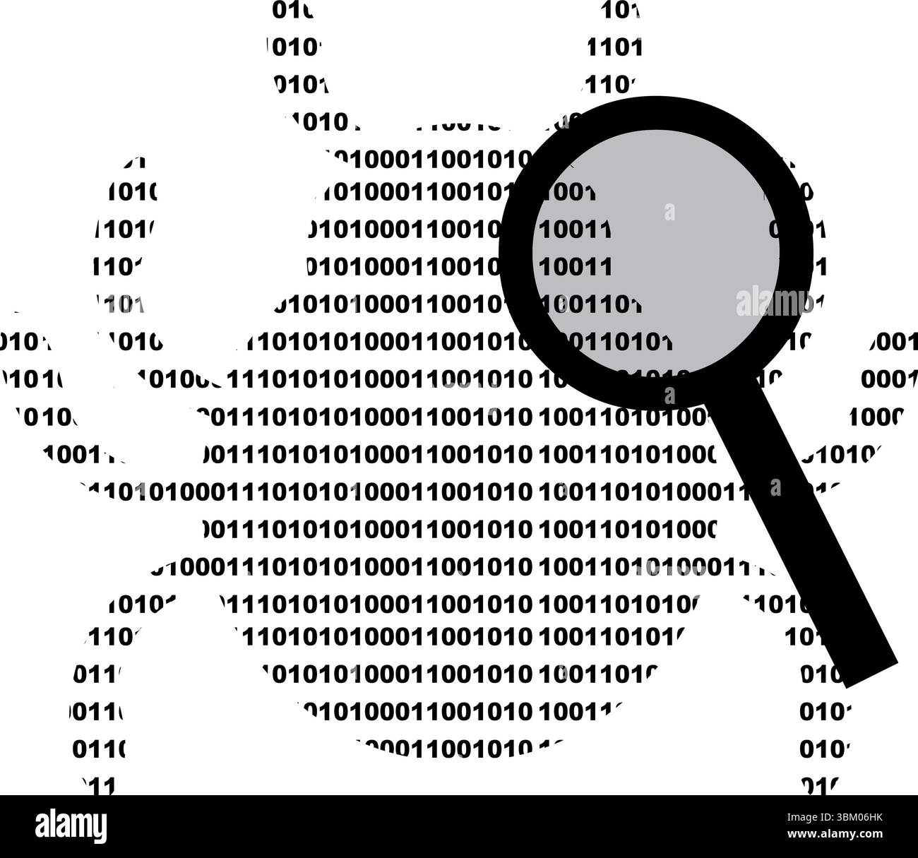 Bug in magnifier Cut Out Stock Images & Pictures - Alamy