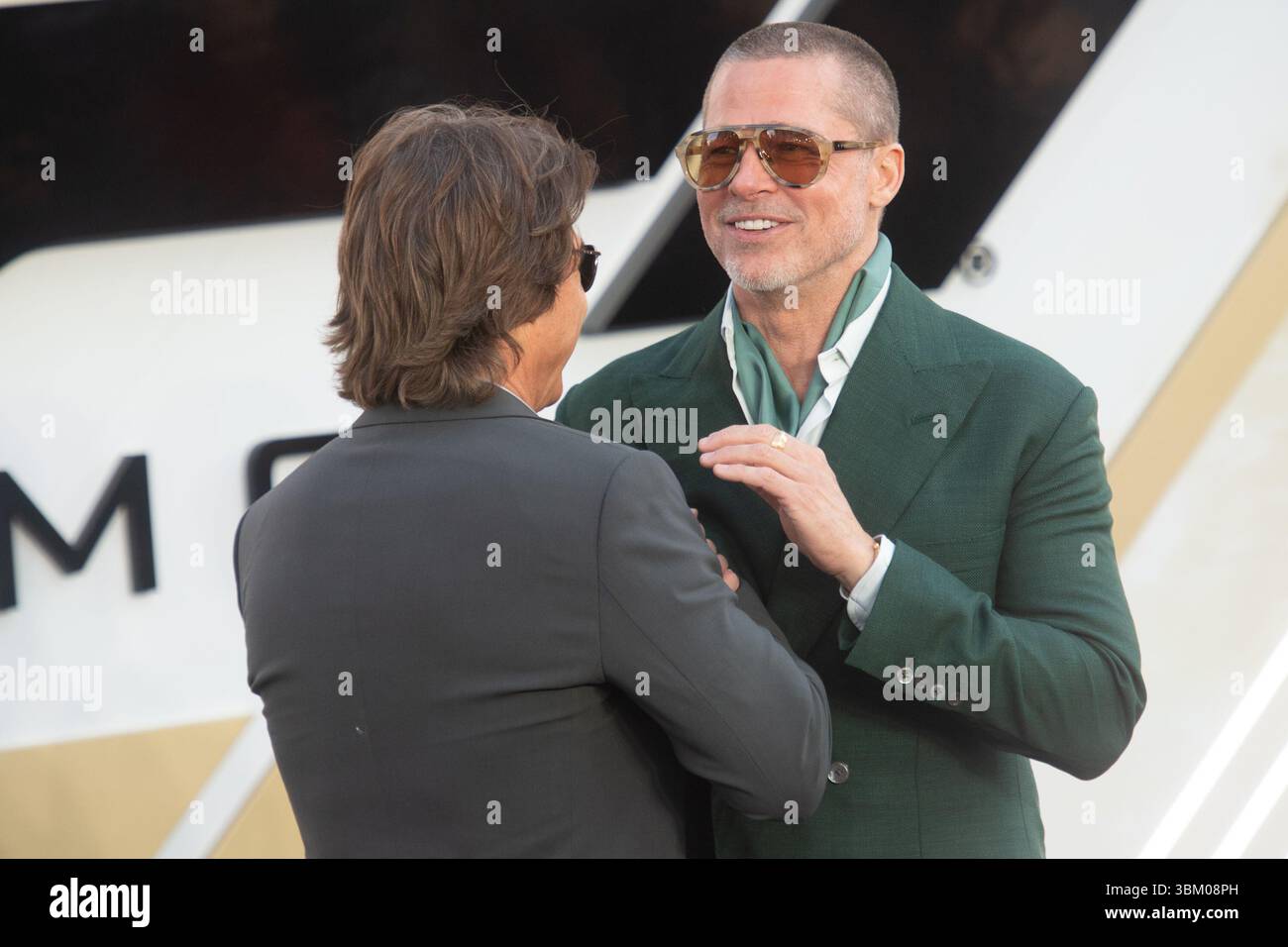 London, UK. 23 Jun, 2025. Pictured: Tom Cruise and Brad Pitt attends ...