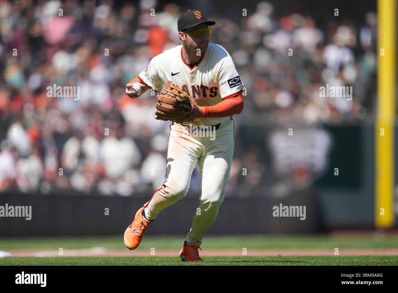 San Francisco Giants third baseman Casey Schmitt during a baseball game ...