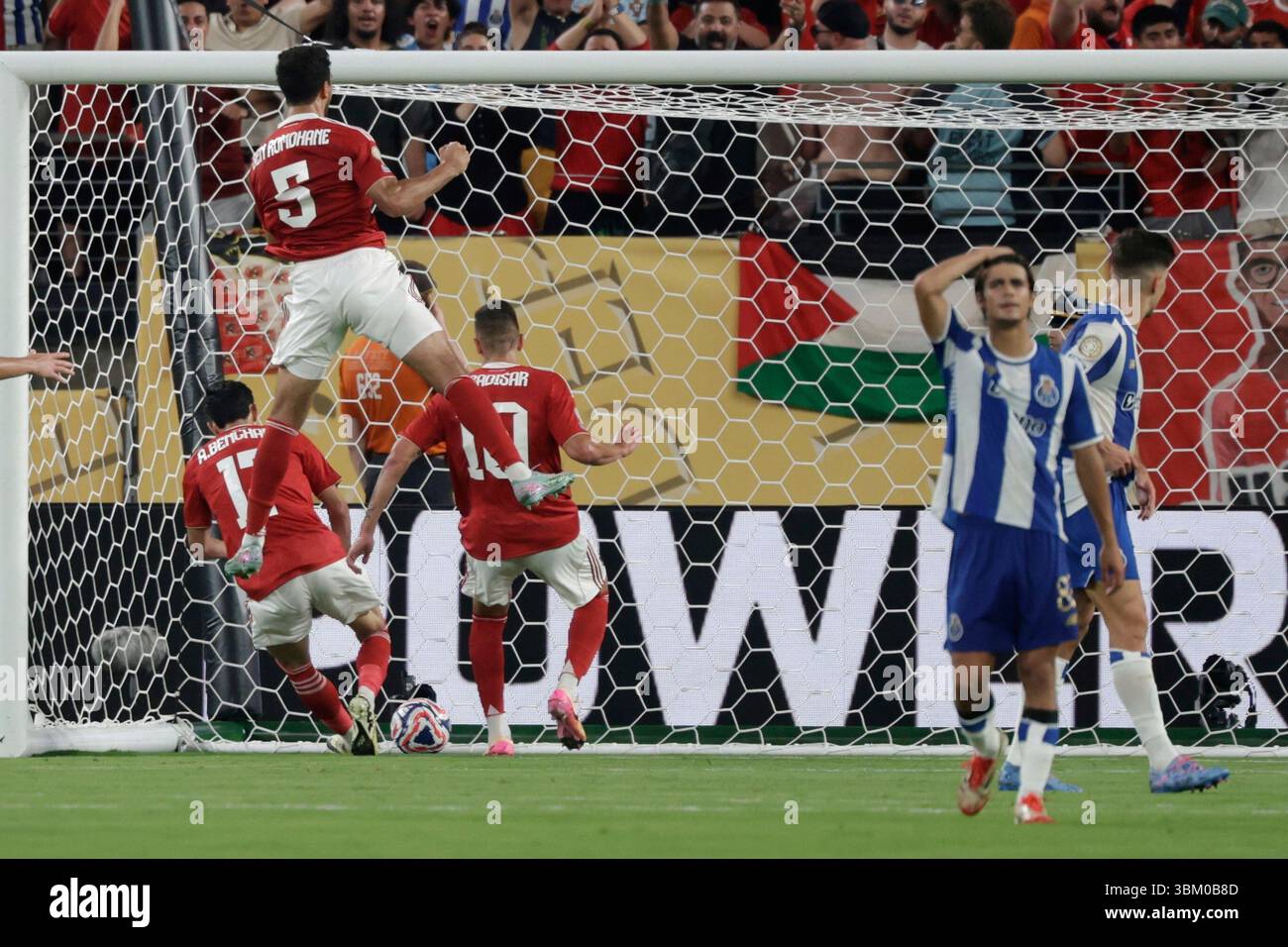 Al Ahly's Mohamed Ali Ben Romdhane reacts after scoring his teams ...