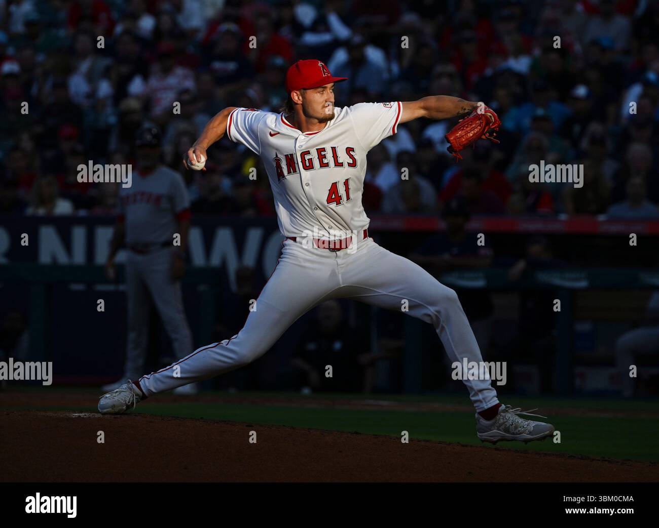 ANAHEIM, CA - JUNE 23: Los Angeles Angels pitcher Jack Kochanowicz (41 ...