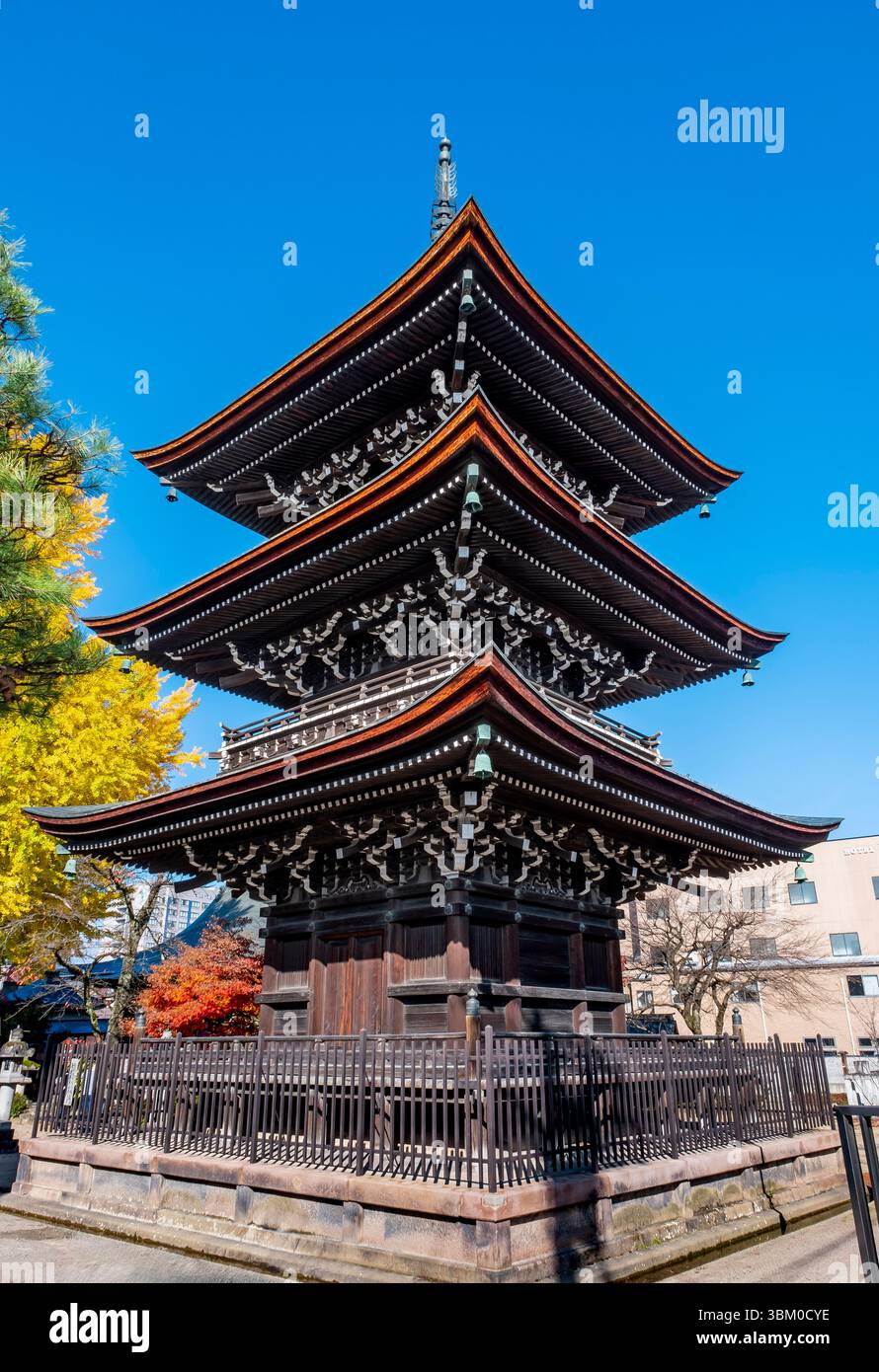 Hida Kokubunji temple, Buddhist triple pagoda, Sowamachi, Takayama ...