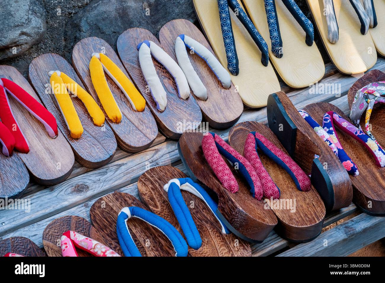 Geta, Japanese wooden sandals, Arashiyama, Kyoto, Japan Stock Photo - Alamy