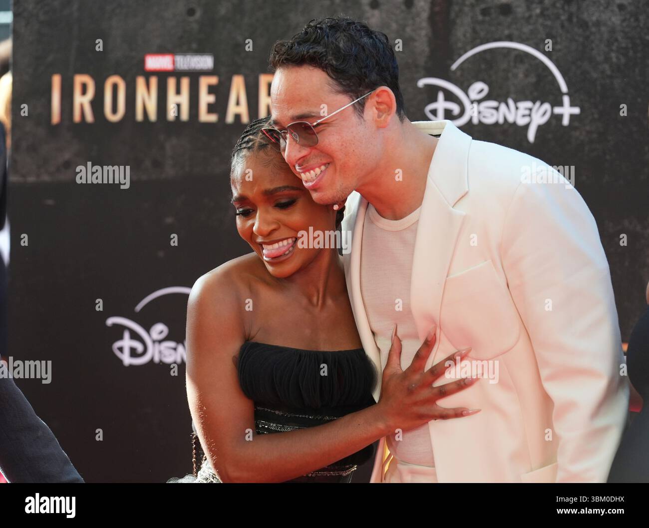 Dominique Thorne, left, and Anthony Ramos, cast members in "Ironheart ...