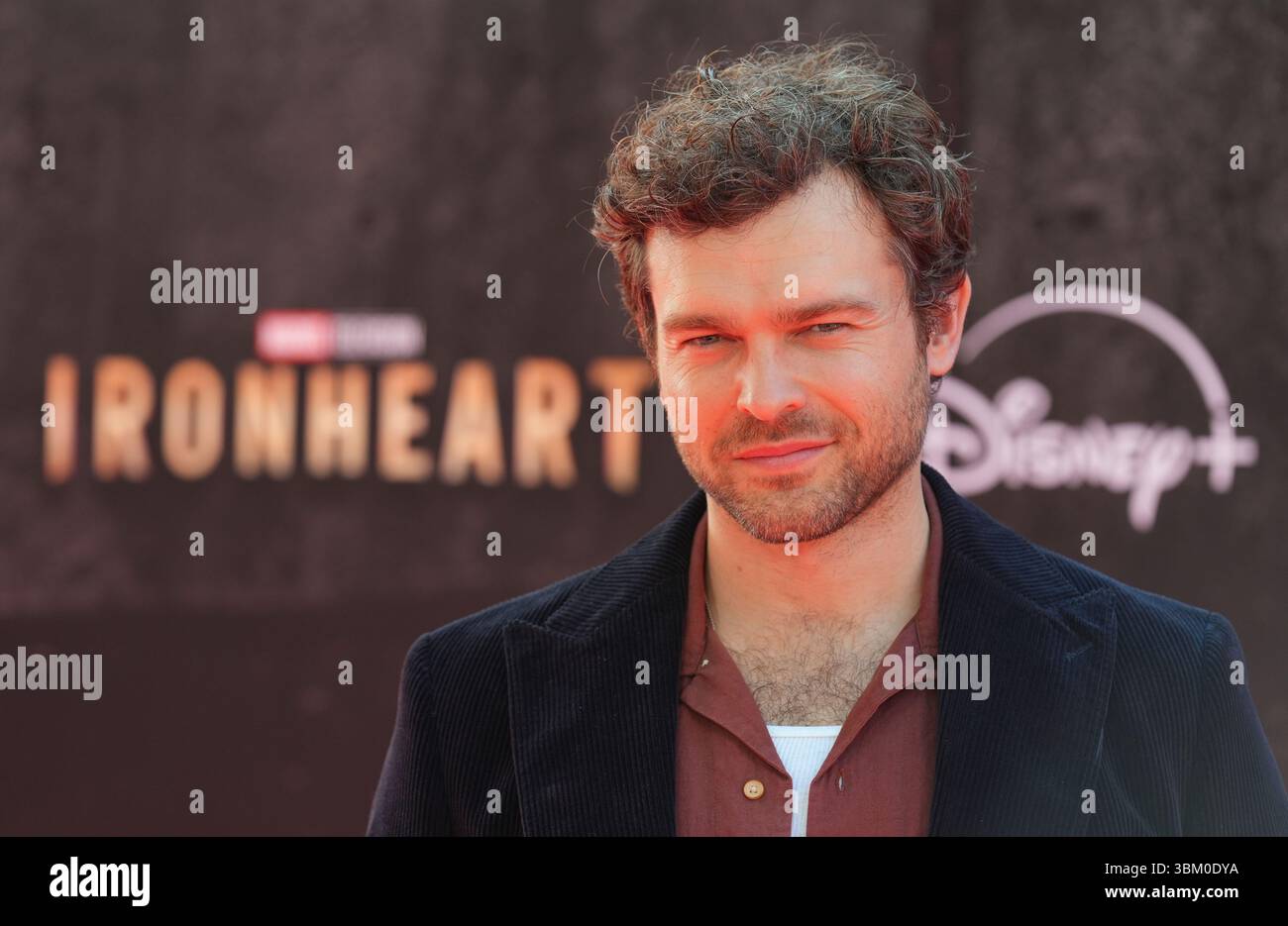 Alden Ehrenreich, a cast member in "Ironheart," poses at the premiere ...