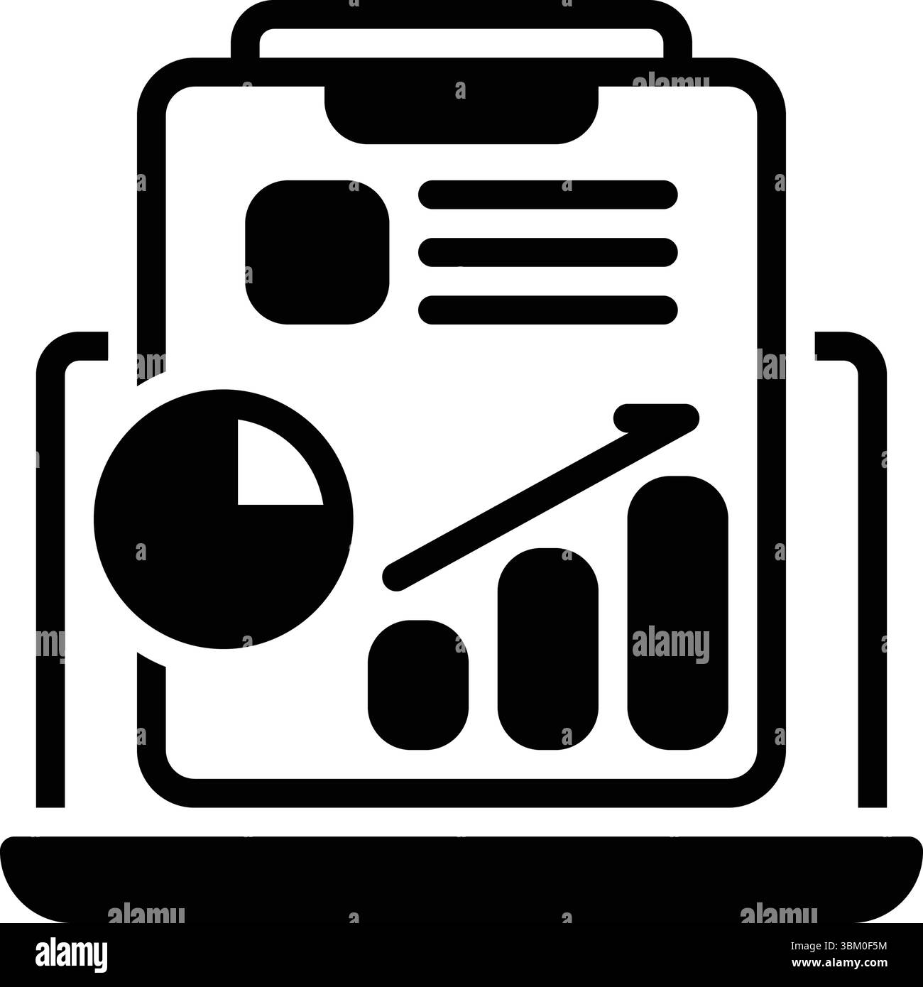 Icon reporting information Stock Vector Images - Alamy