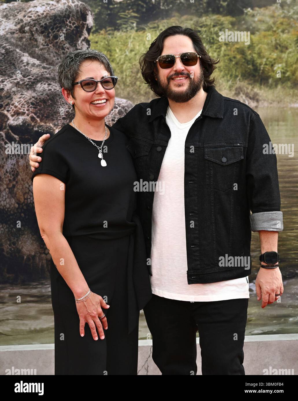 Beth Shapiro, left, and Ben Lamm attend the "Jurassic World Rebirth ...