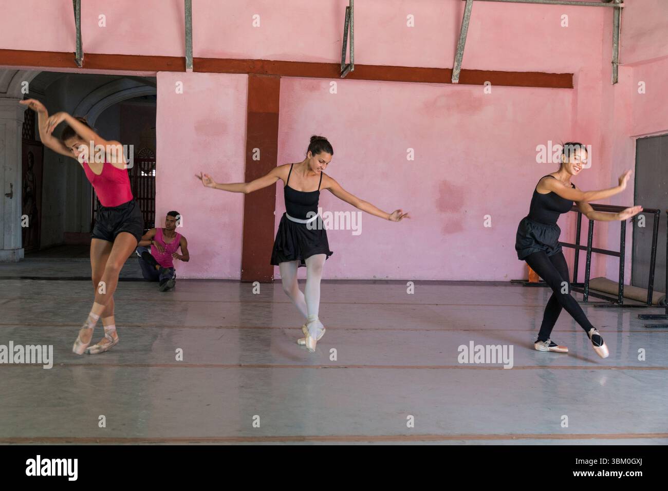 Cuba, Havana. Dancers at Laura Alonso's Pro Danza Ballet School. (Editorial Use Only Stock Photo ...