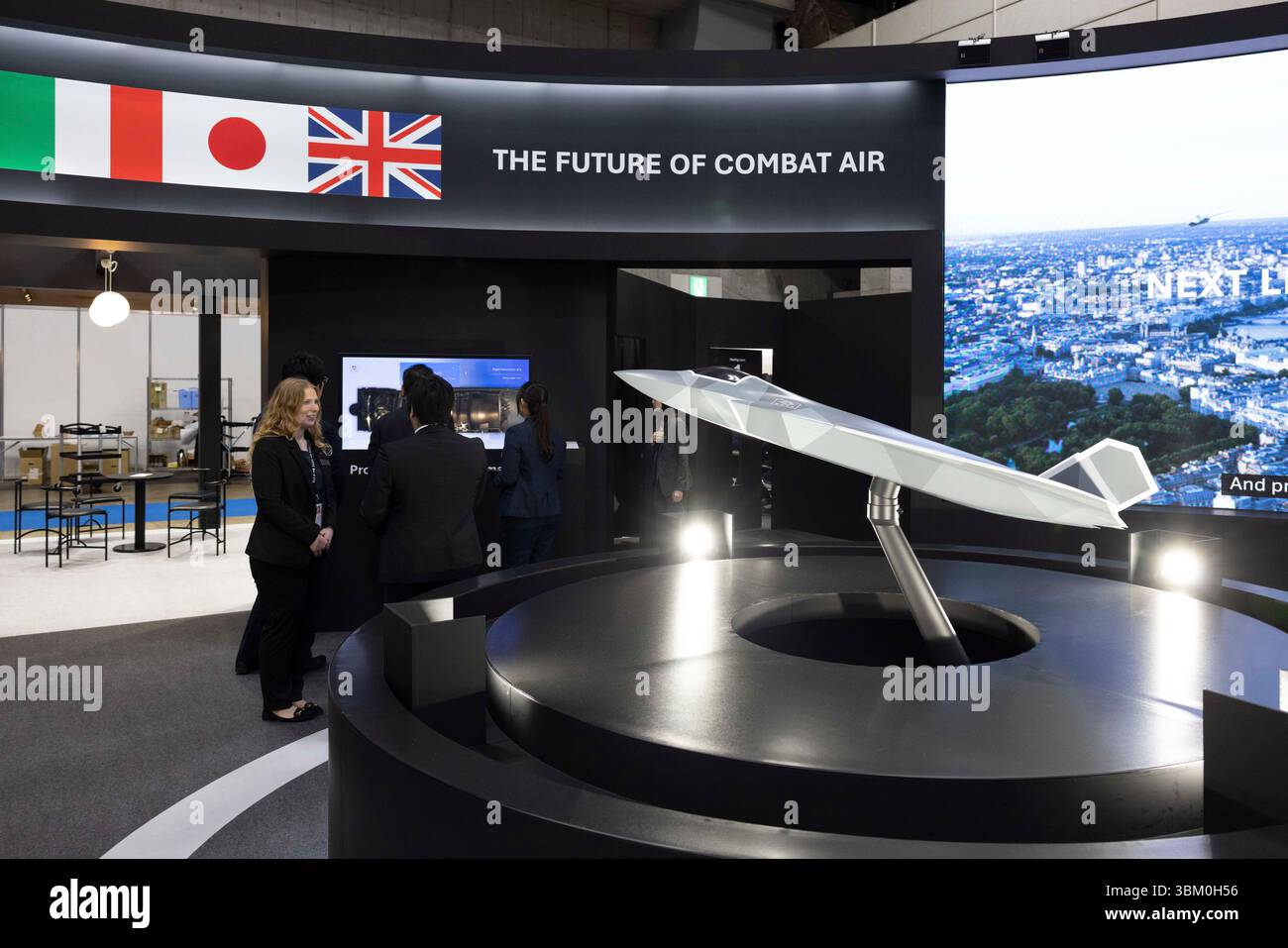 GCAP exhibition booth at DSEI, Japan. , . 20250521 PD78566 Credit: APA ...