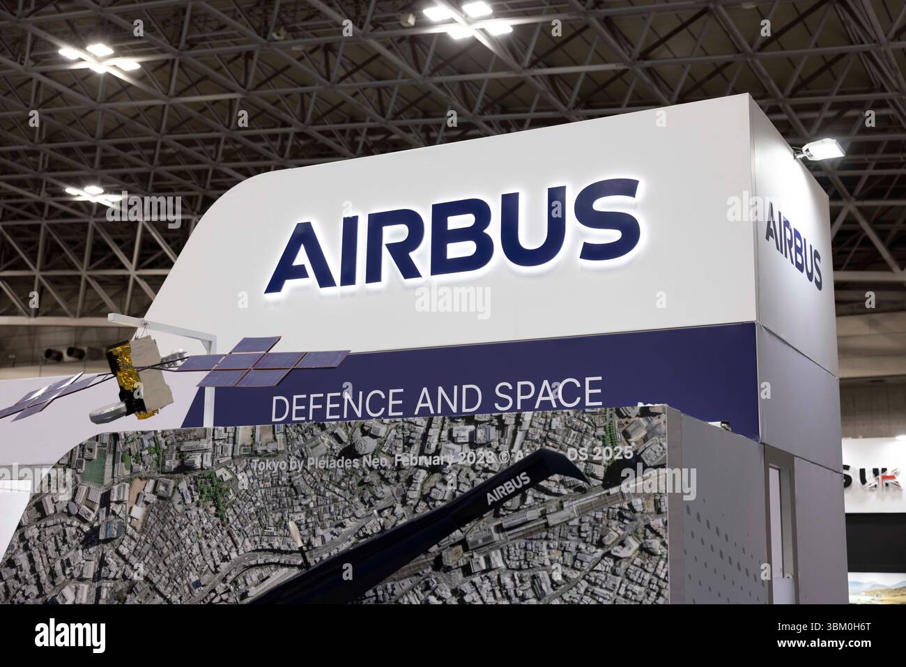 Airbus exhibition booth at DSEI, Japan. , . 20250521 PD78568 Credit ...