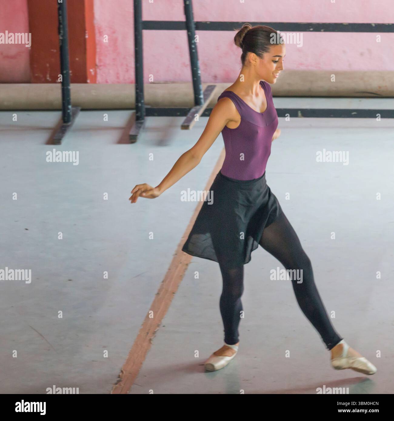 Cuba, Havana. Dancers at Laura Alonso's Pro Danza Ballet School. (Editorial Use Only Stock Photo ...