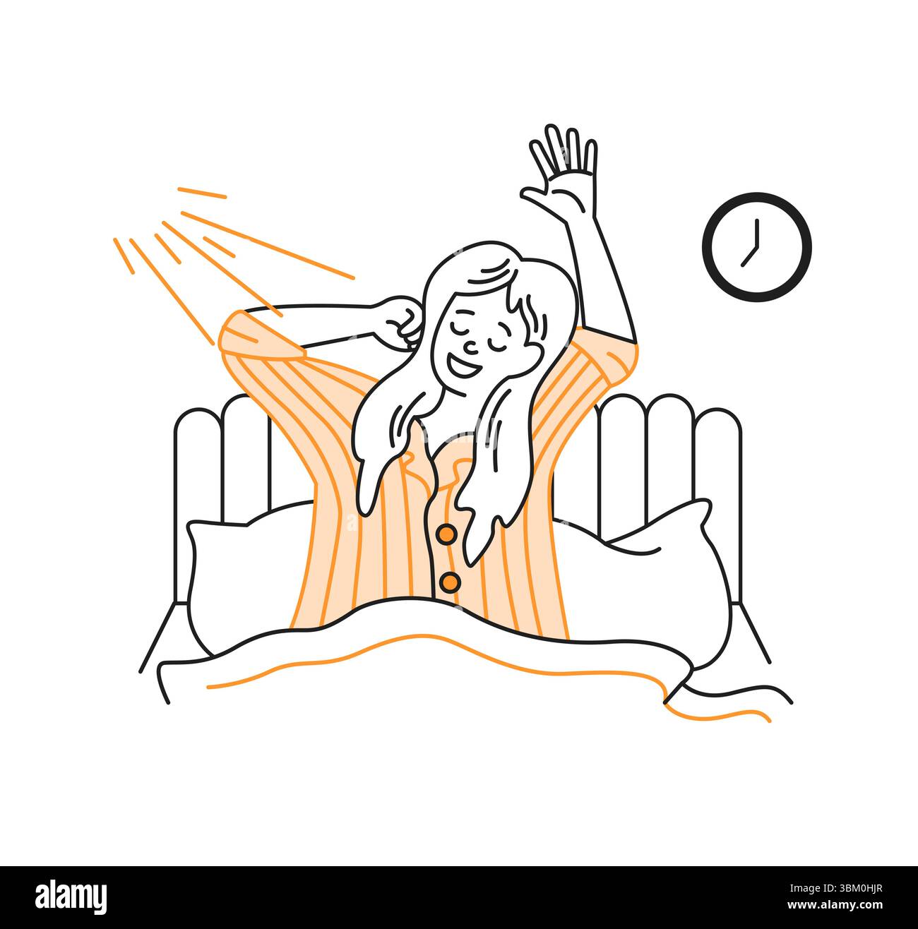 She feels home in Stock Vector Images - Alamy