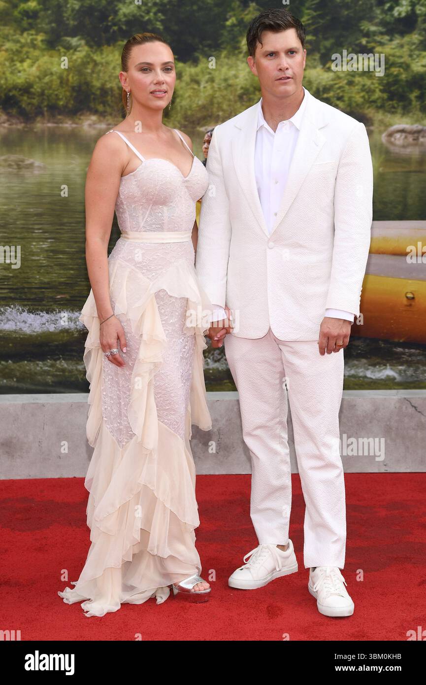 New York, USA. 23rd June, 2025. (L-R) Scarlett Johansson and Colin Jost ...