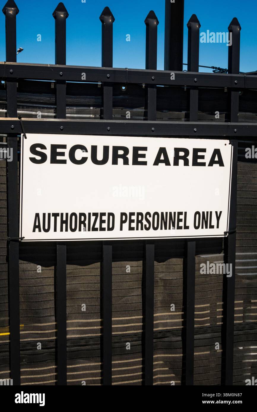 Secure area hi-res stock photography and images - Alamy