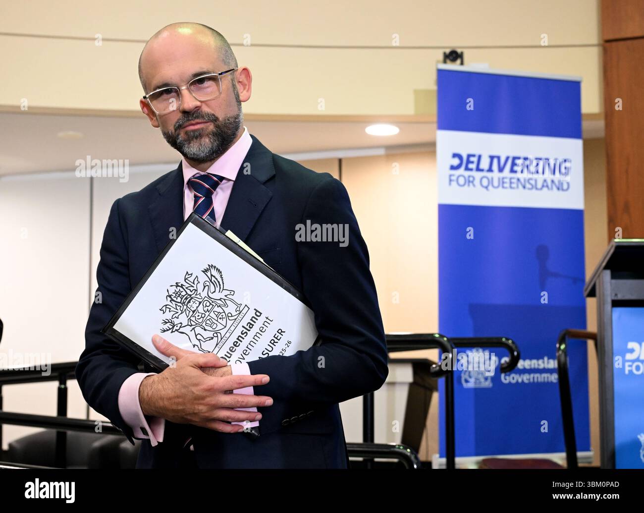 Brisbane, Australia. 24th June, 2025. Queensland Treasurer David ...