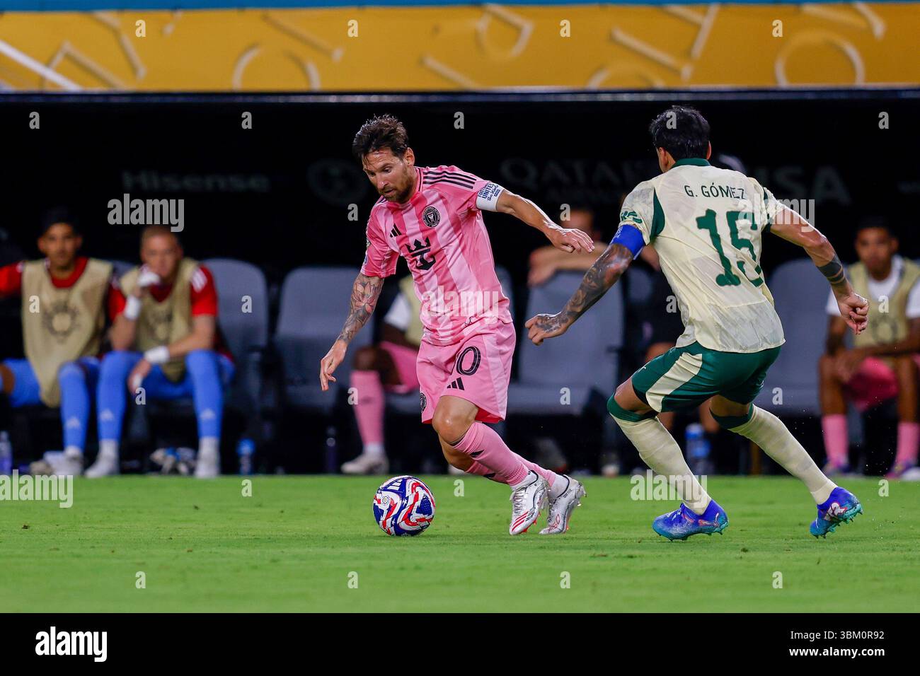 MIAMI GARDENS, FL - JUNE 23: Lionel Messi (10) of Inter Miami CF in ...