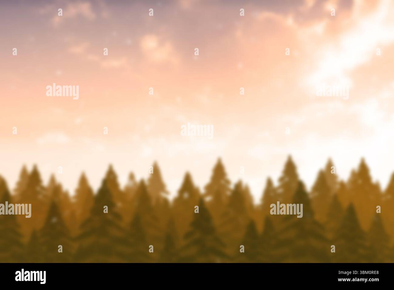Trees silhouette under sunset hi-res stock photography and images - Alamy