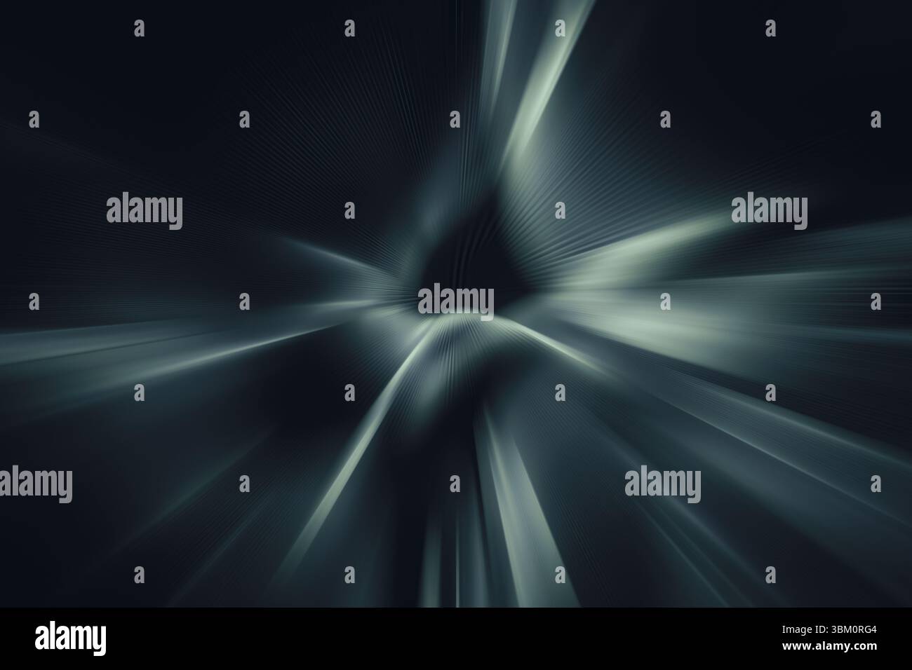 Central abstract light radiating radial streaks across dark to pale ...