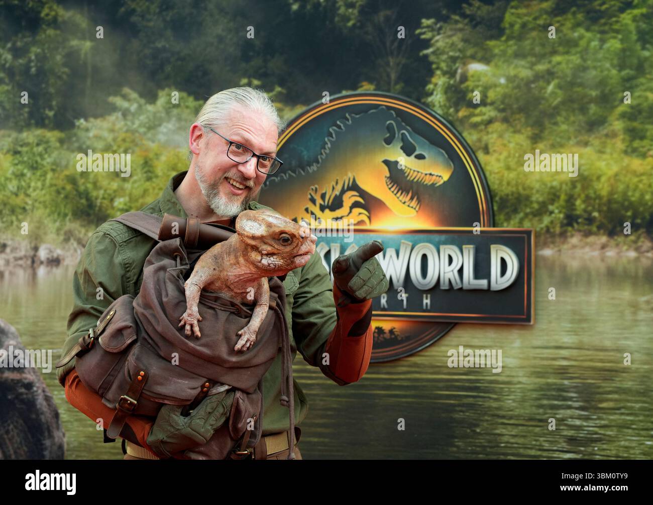 New York City, Monday, June 23, 2025. Dinosaur Puppet attends the ...