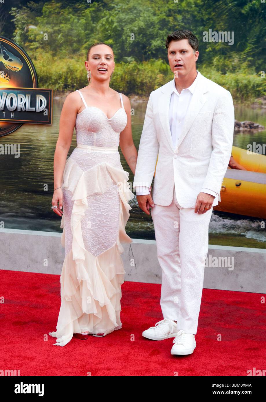 New York City, Monday, June 23, 2025. Scarlett Johansson, Colin Jost ...