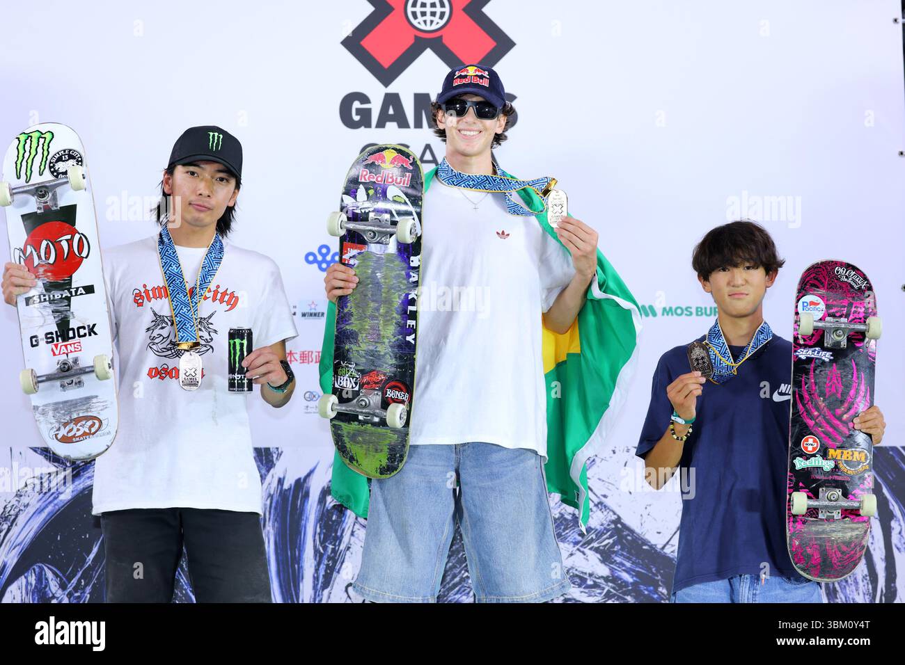 (L-R) Moto Shibata (JPN), Gui Khury (BRA), Soya Inomata (JPN), JUNE 22 ...