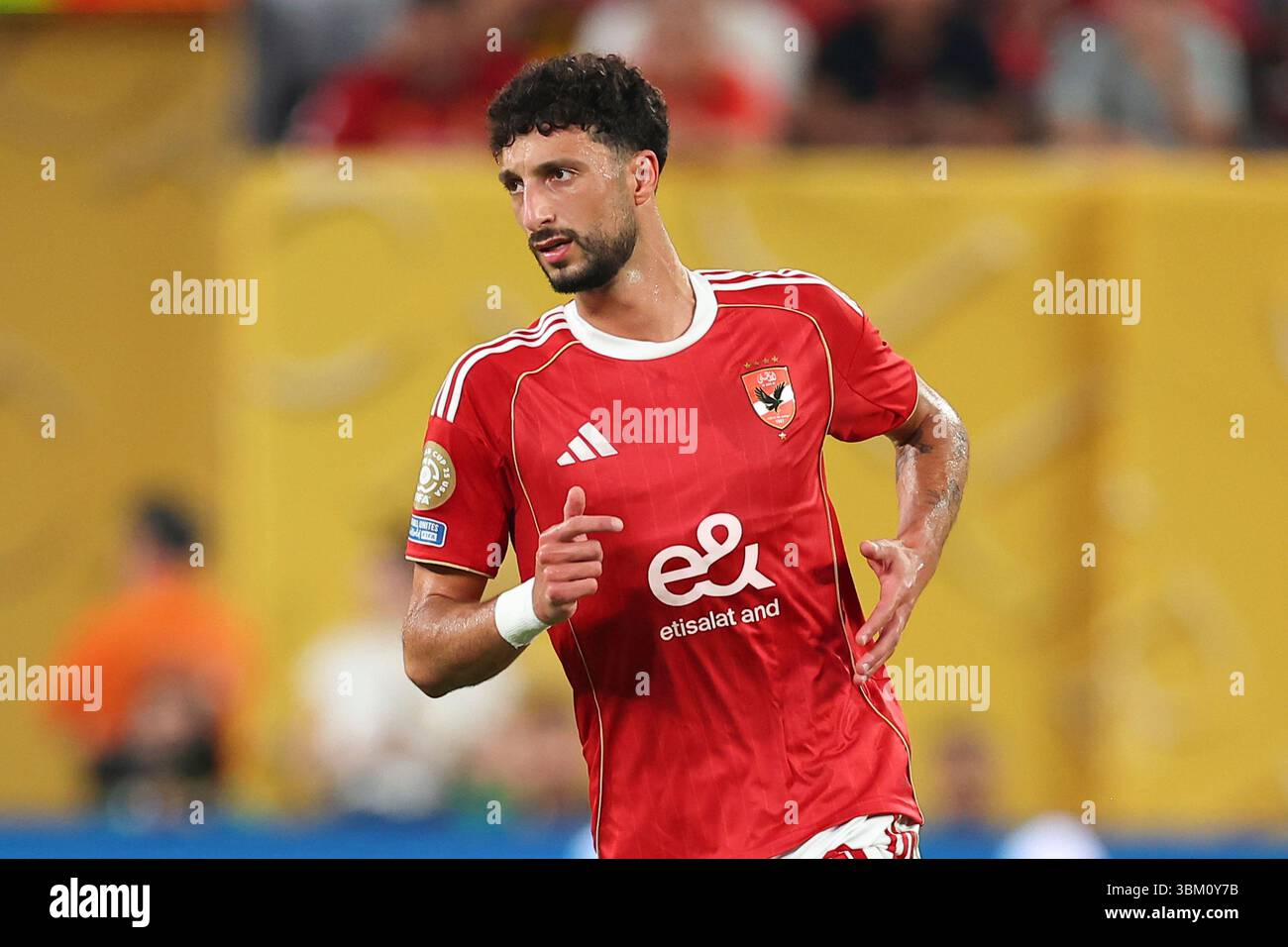 EAST RUTHERFORD, NJ - JUNE 23: Wessam Ablu Ali #9 of Al Ahly during the ...